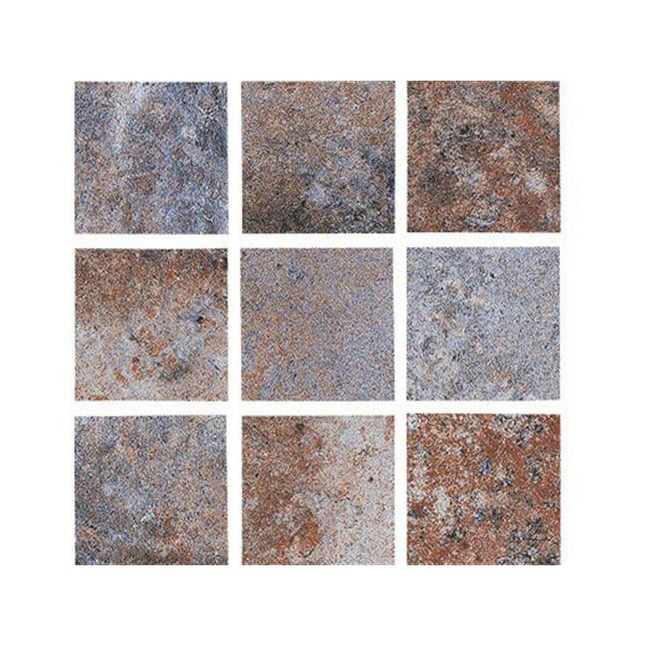 National Pool Tile TUN-MULTICOLOR2X2 10 sq ft. & 2 x 2 in. Tundra Pool ...