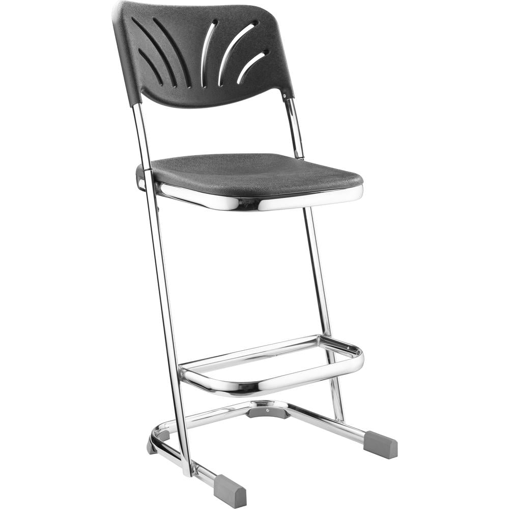 NPS 6600 Series 24" Modern Plastic Elephant Z-Stool with Backrest in ...