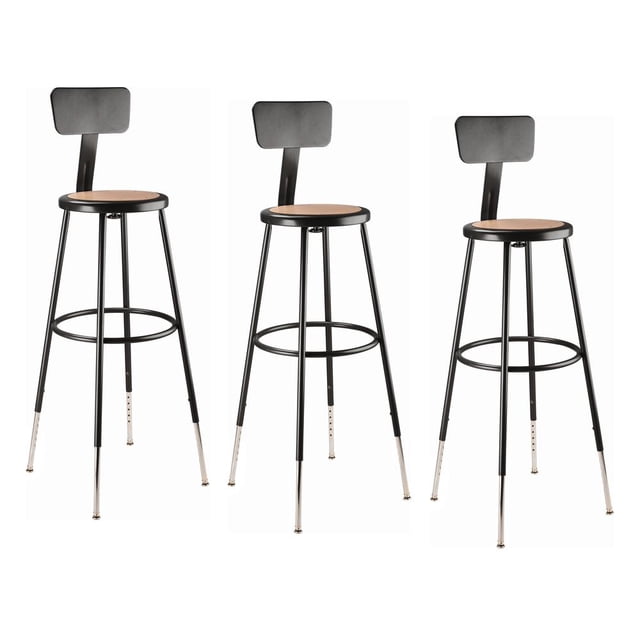National Public Seating (3 Pack) NPS® 32 -39" Height Adjustable Heavy ...