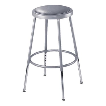 National Public Seating 6200 Series 24" Stool Supports 500 Lbs, Gray ...