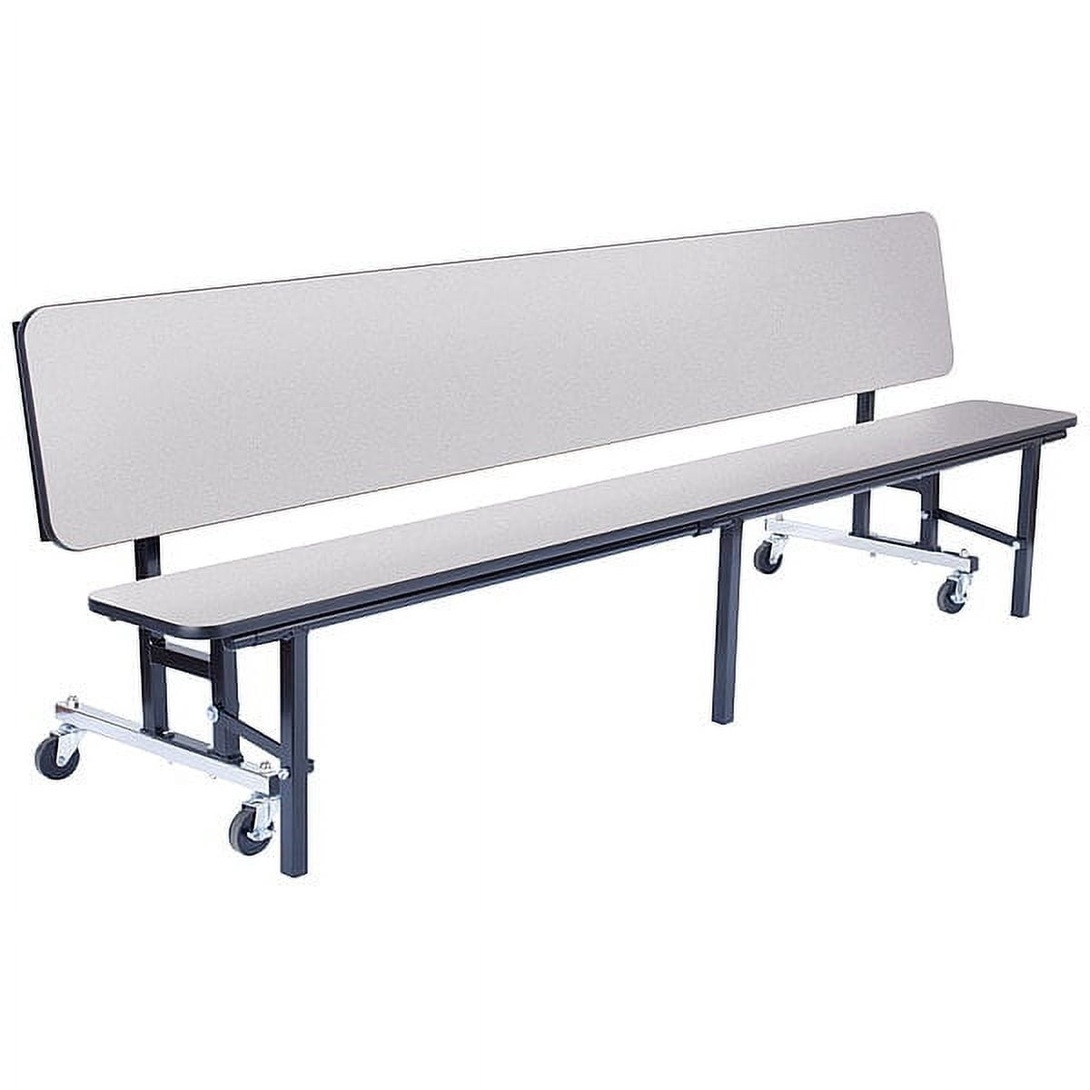 National Public Seating Convertible Bench Table,34 in H,Gray CBG96 ...