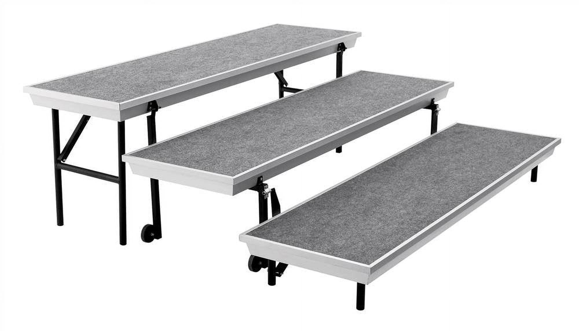 RISER 3-LEVEL NPS TRANS-PORT FOLDABLE RISER 18WX72L - Walmart.com