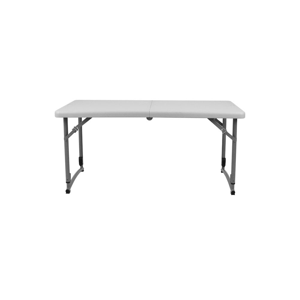 National Public Seating Plastic fold in half adjustable height table ...