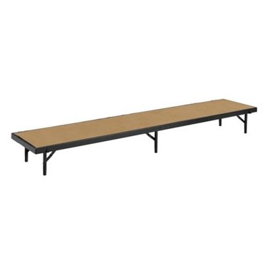 National Public Seating 2 Level Tapered Standing Choral Riser - Black ...
