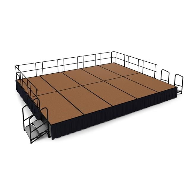 National Public Seating SG482410HB-SS10 16 x 20 ft. Hardboard Floor ...