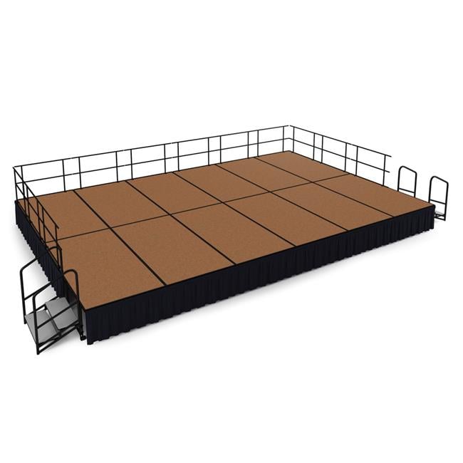 National Public Seating SG482412HB-SS10 16 x 24 ft. Hardboard Floor ...