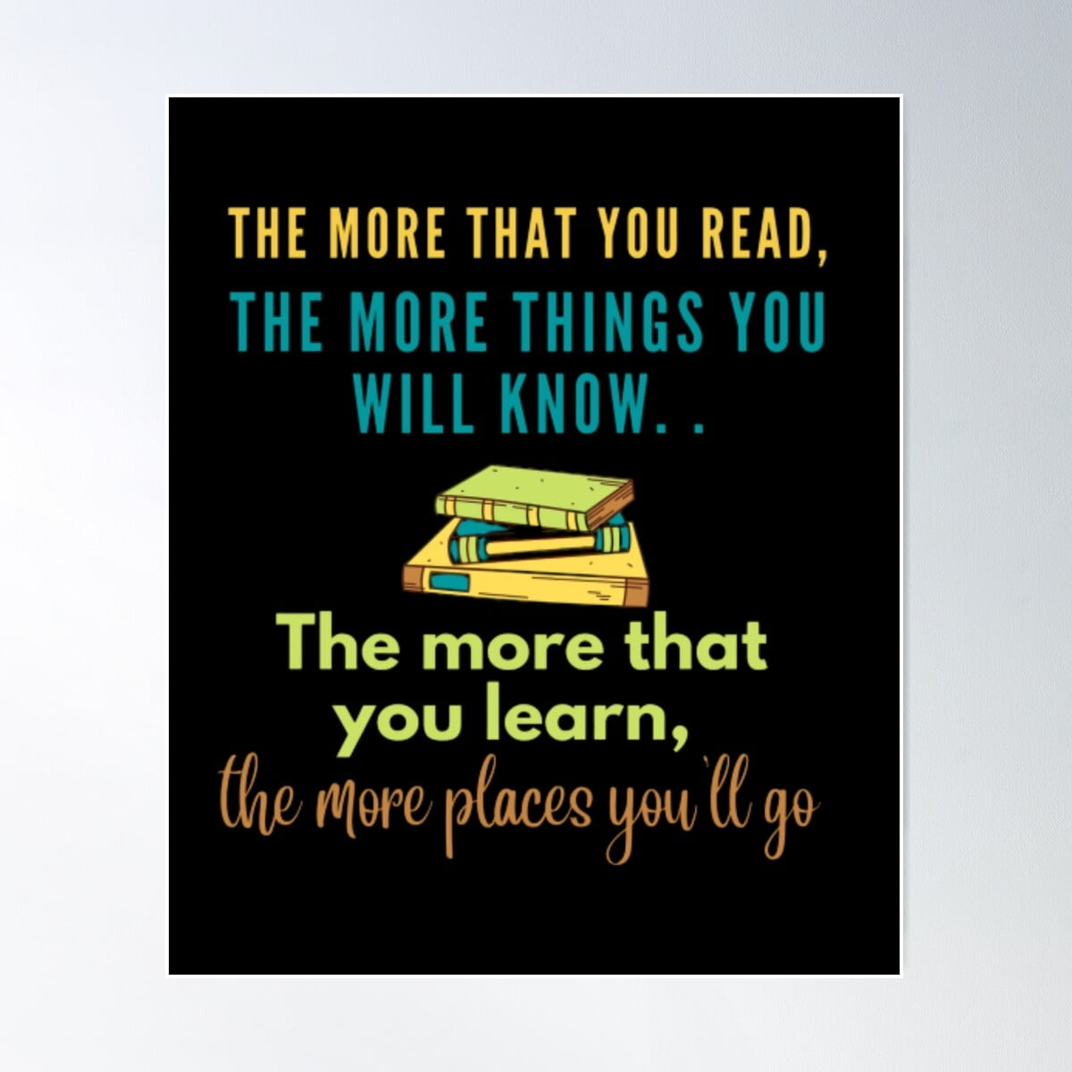 National Reading Day , Read Lovers , Reading Quote Poster Wall Art ...