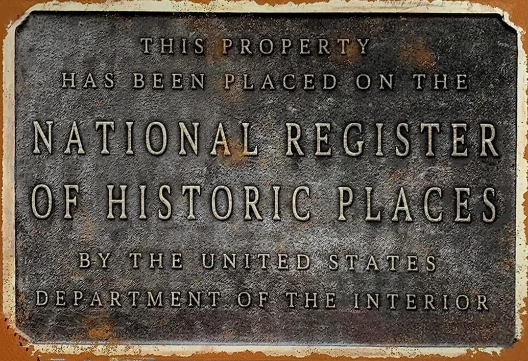 National Register Plaque for Your Historic Place Antique Creative Tin ...