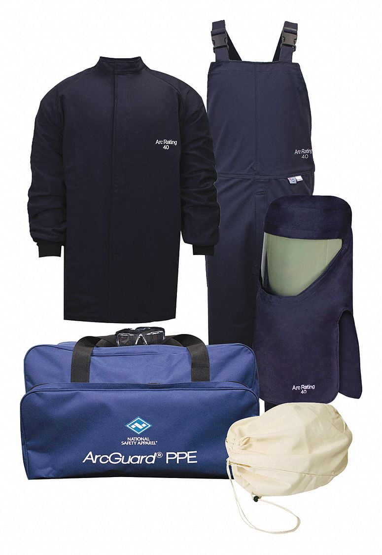 National Safety Apparel Arc Flash Protection Clothing Kit,XL ...