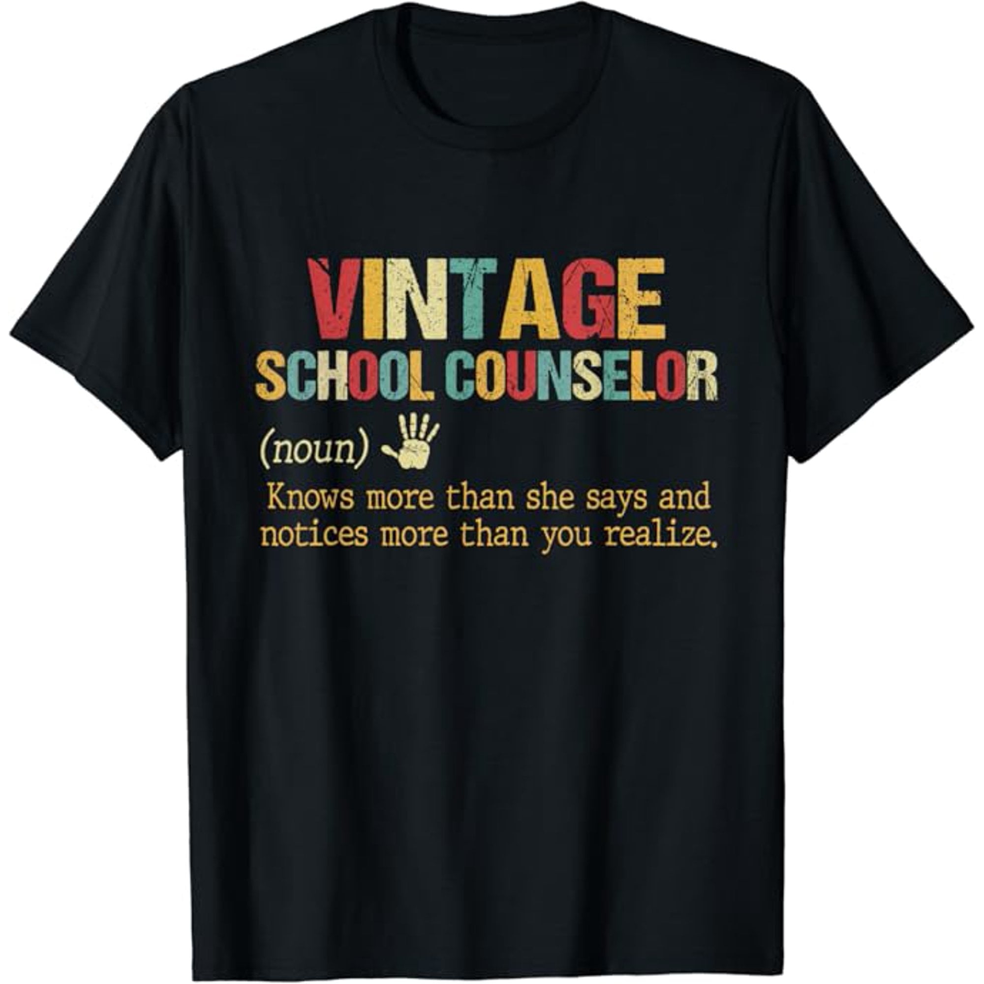 National School Counseling Week School Counselor Definition T-Shirt ...