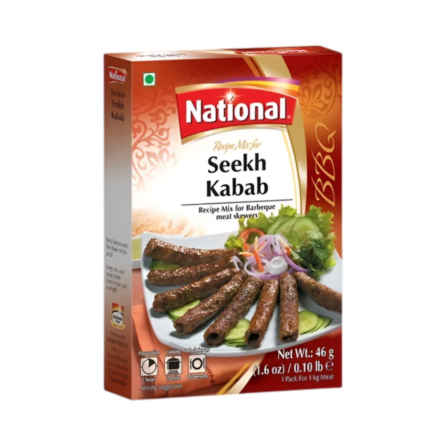 National Seasoning Mix Seekh Kabab 46g - Walmart.com