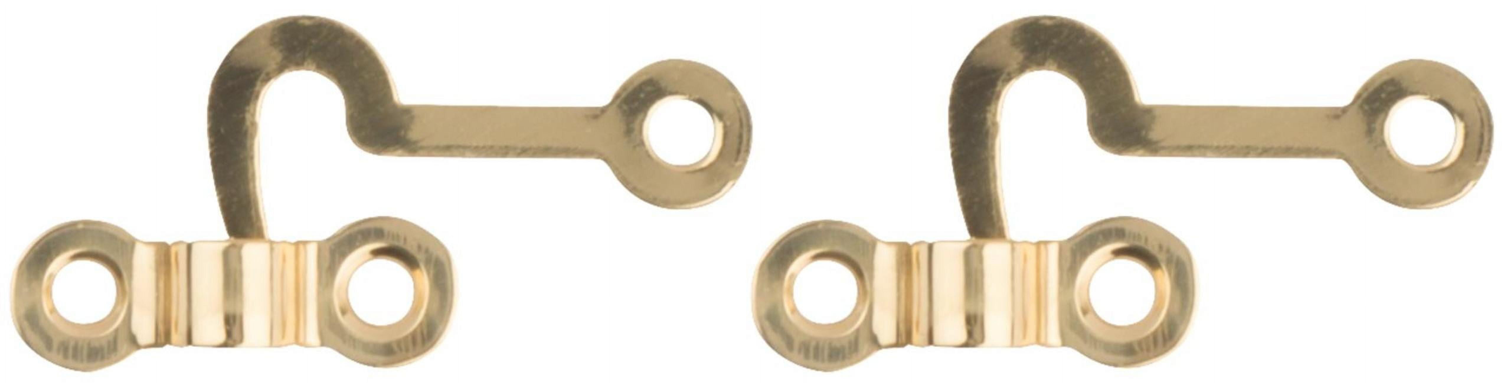 National Hardware N211938 V1841 Hooks & Staple Solid Brass Finish ...