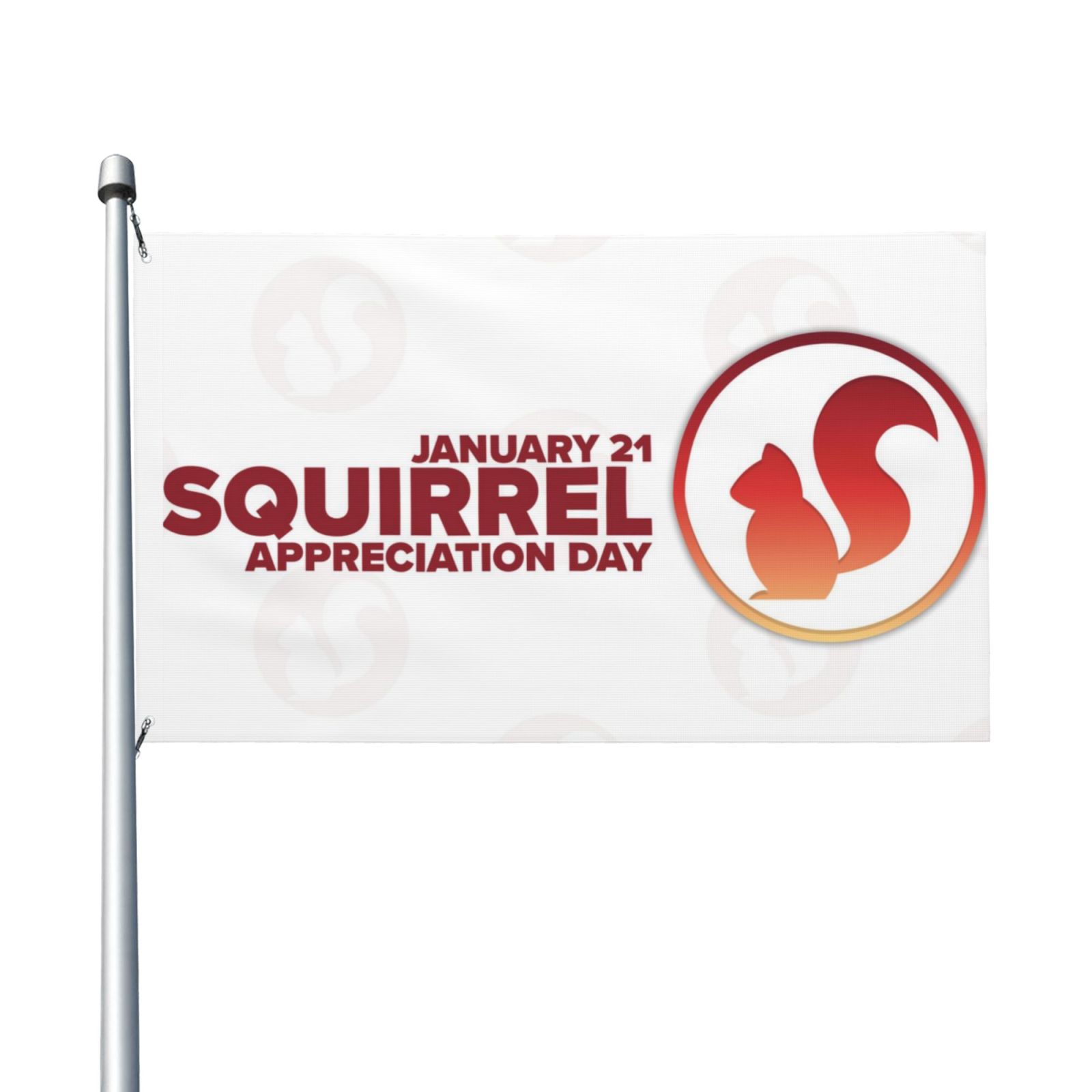 National Squirrel Appreciation Day Garden Flags 3x5 Ft Decoration ...