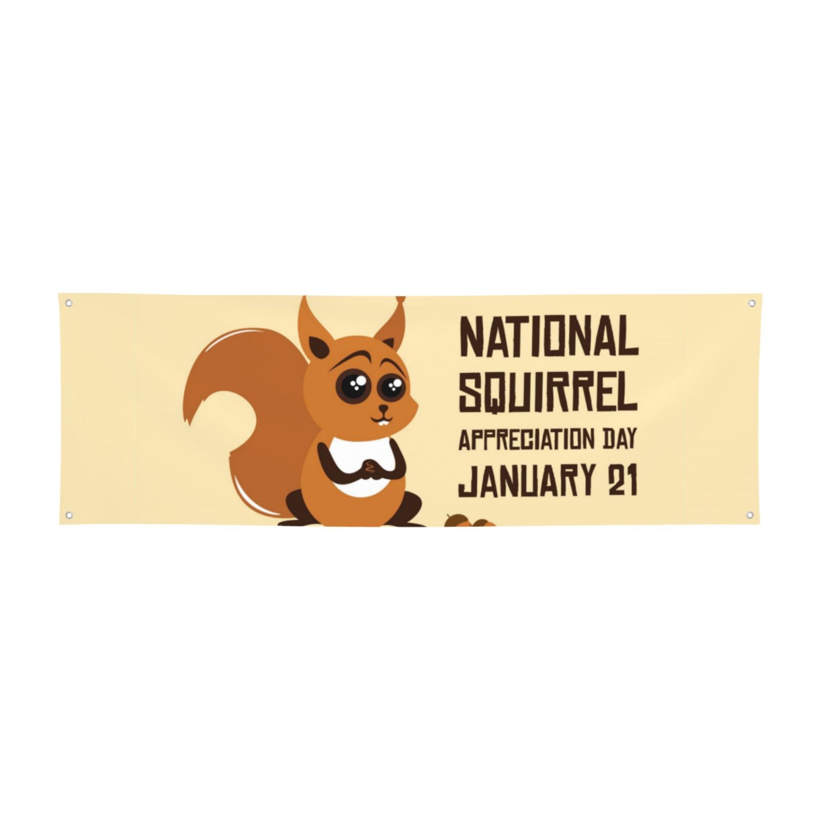 National Squirrel Appreciation Day Large Banner Party Decorations Sign ...
