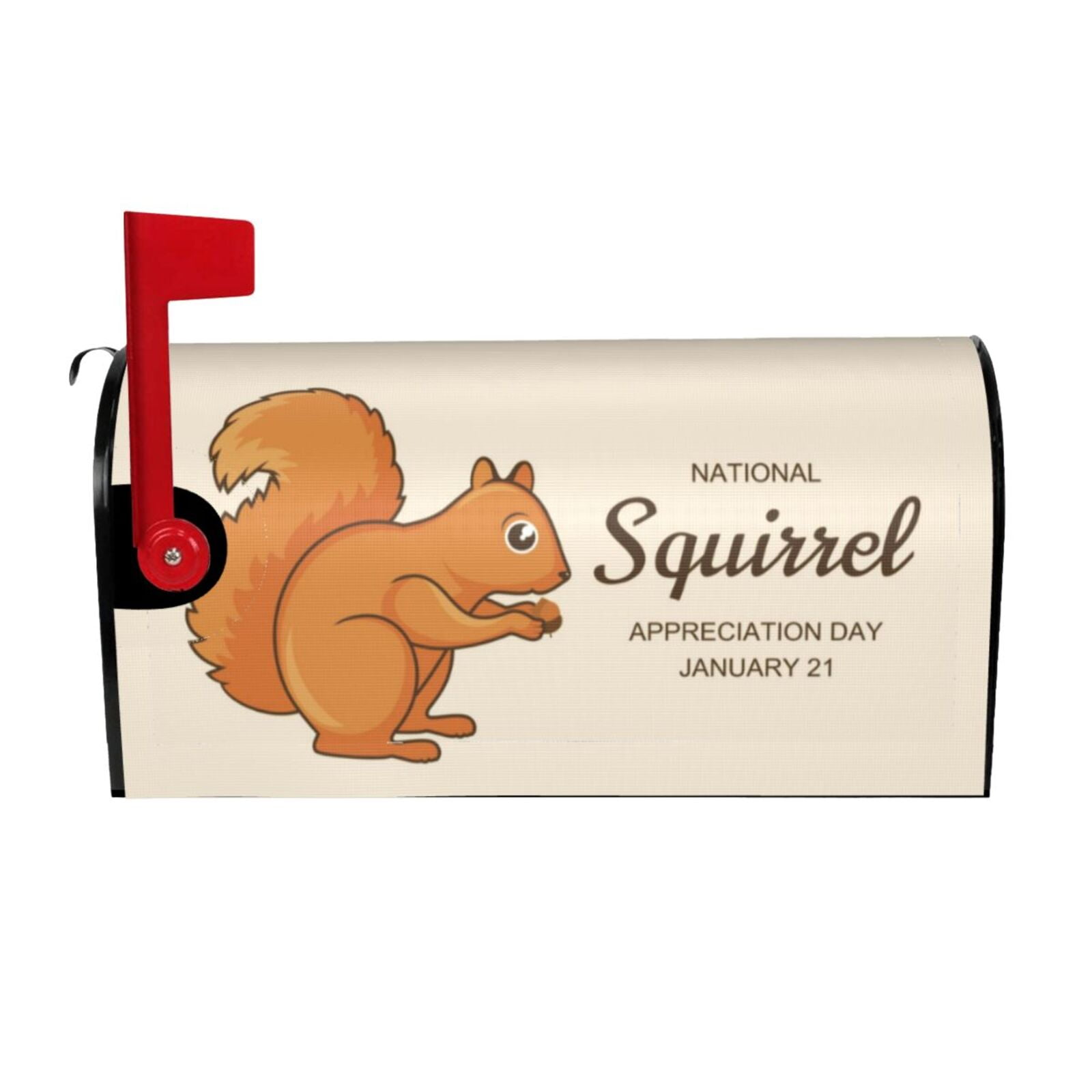 National Squirrel Appreciation Day Magnetic Mailbox Cover Post Box For ...