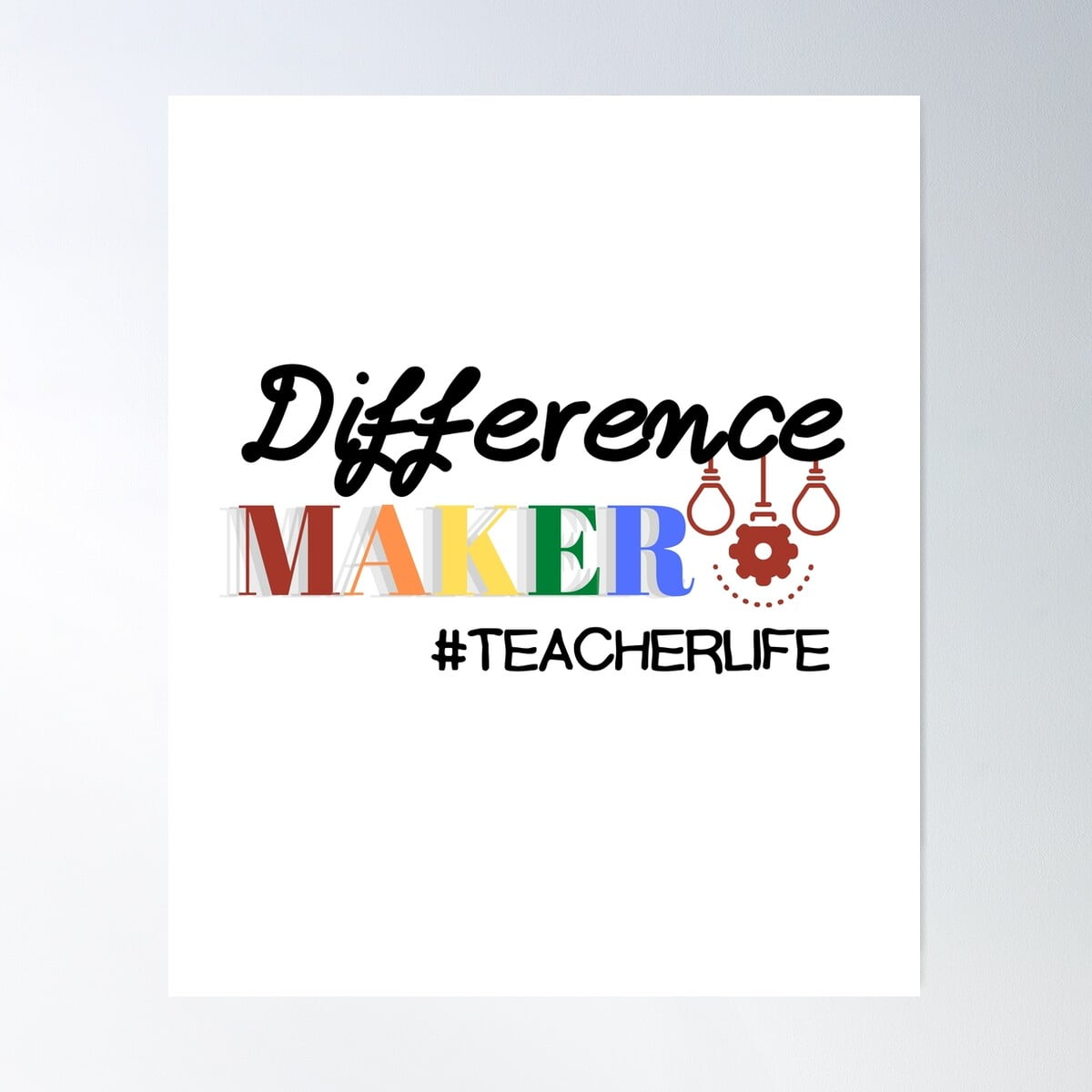 National Teacher Appreciation Day,Cute Awesome Funny Design For Teachers,Difference Maker # ...