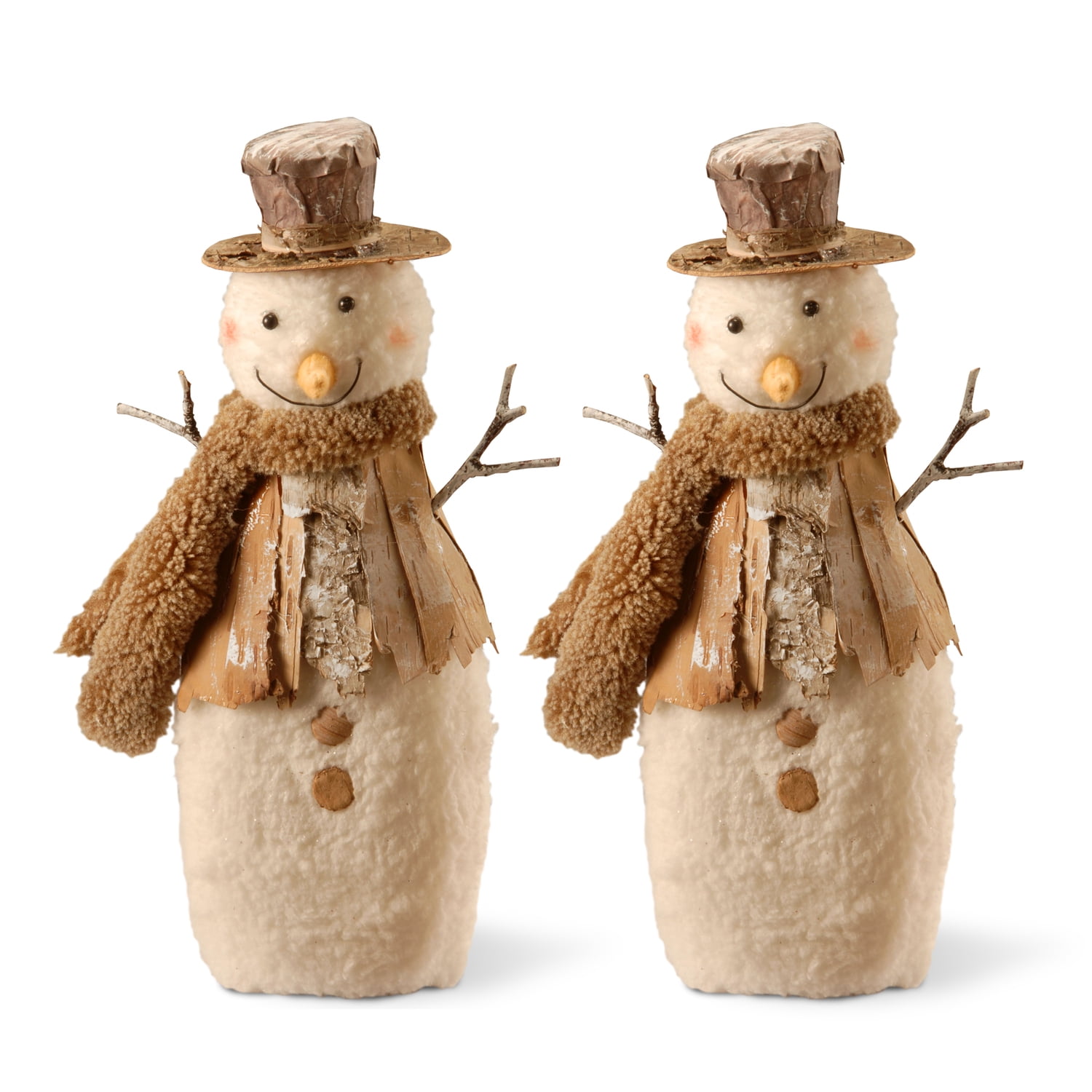 National Tree 10" White Snowman, Set of 2 - Walmart.com