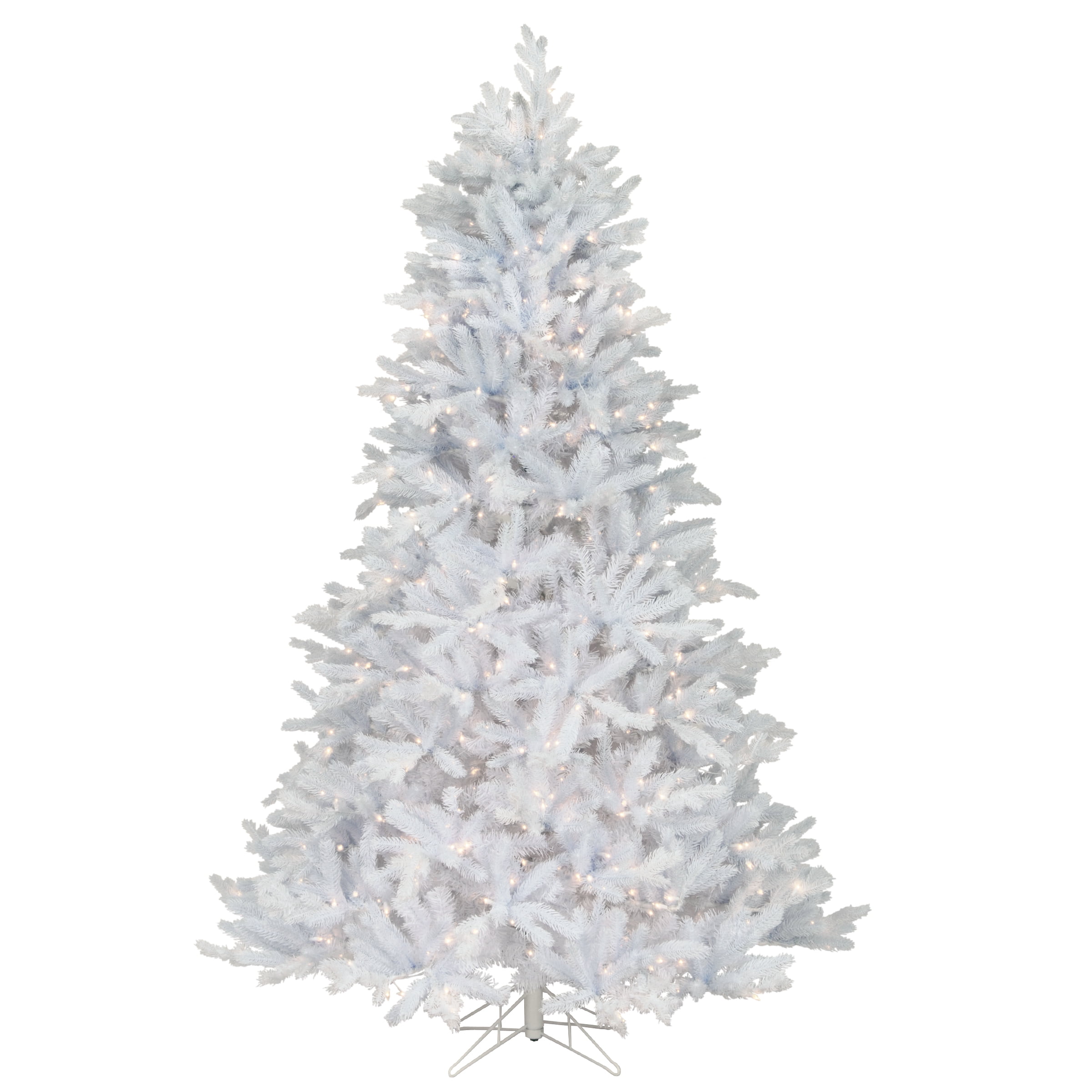 National Tree Company 7.5 ft. Madison White Fir Tree with Clear Lights ...