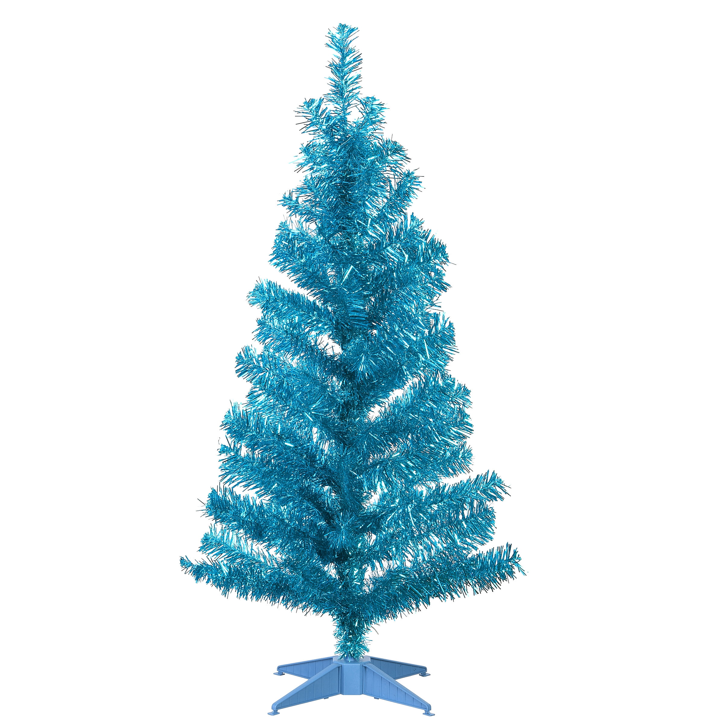 National Tree Company Artificial Christmas Tree, Turquoise, Tinsel ...