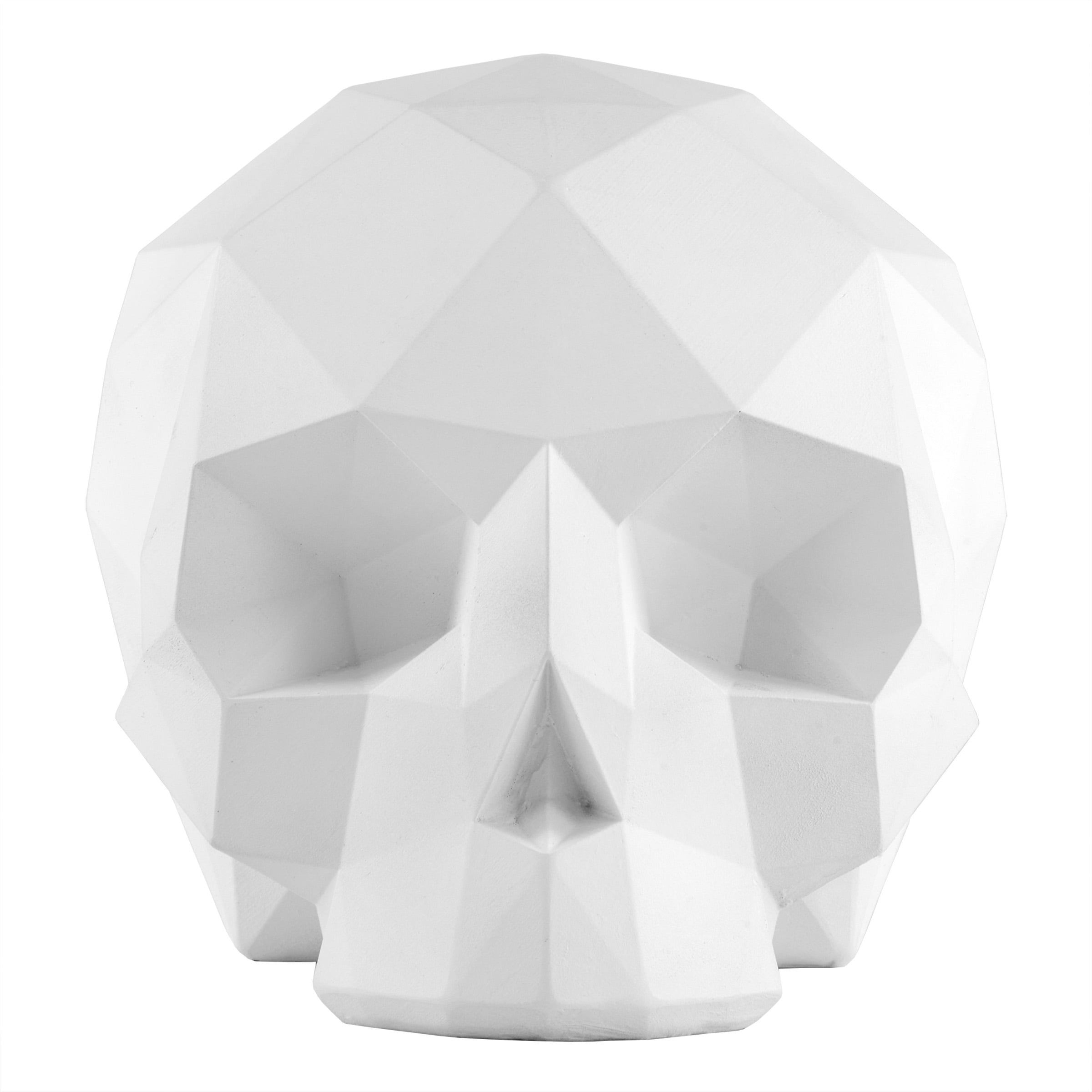 National Tree Company Halloween Origami Skull, White, Tabletop ...