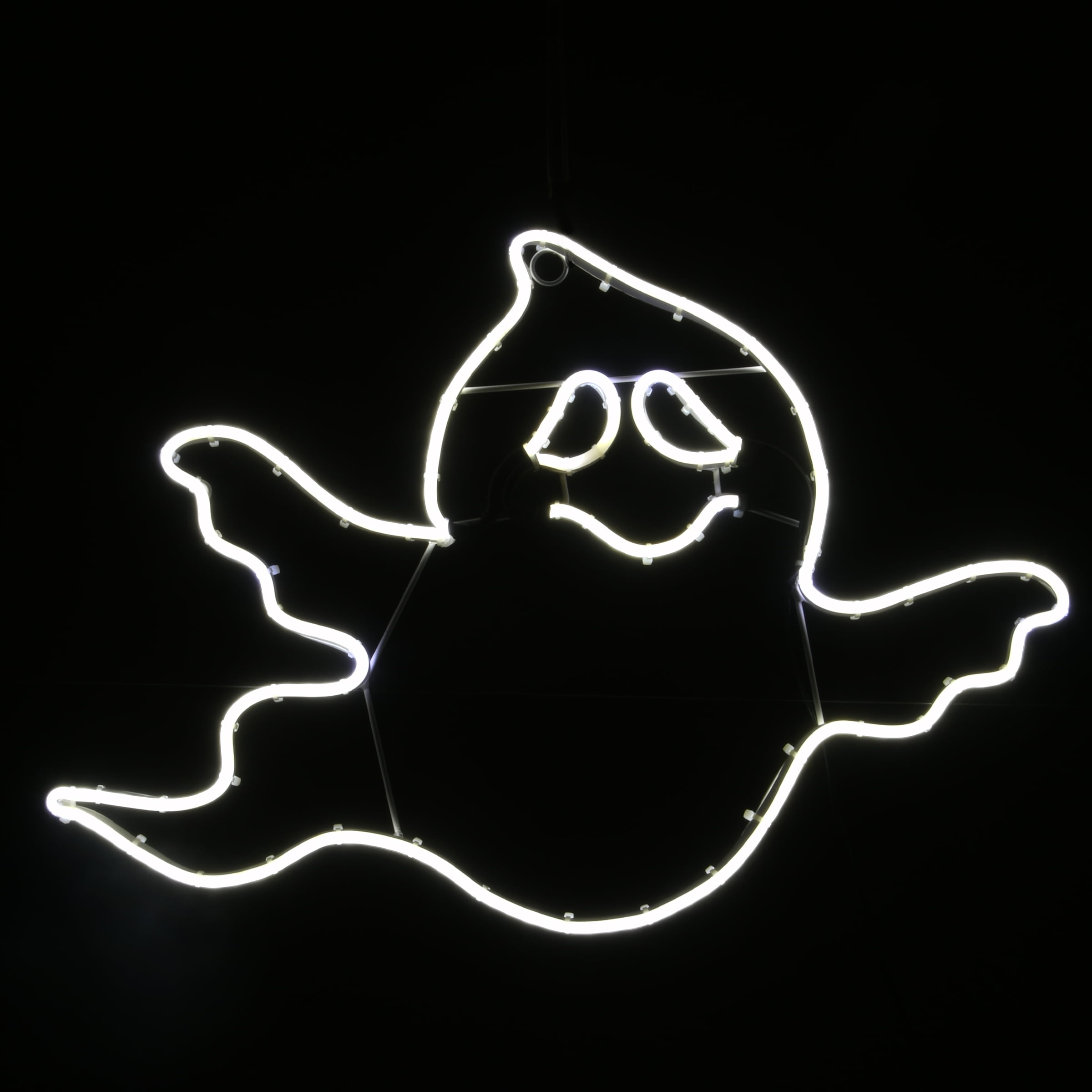 National Tree Company Hanging Neon Ghost Sign, Halloween Collection, 14 ...