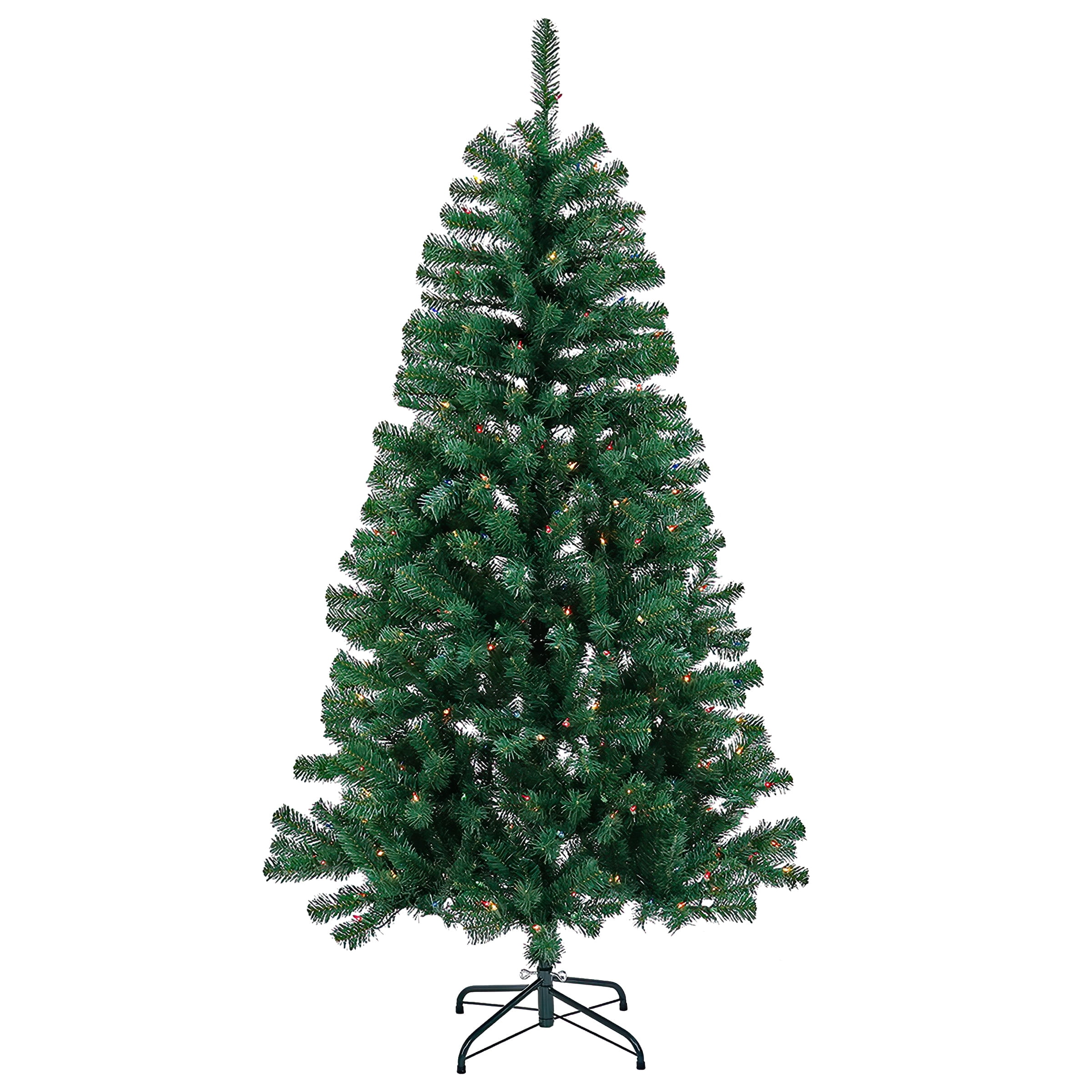 National Tree Company Pre-Lit Artificial Christmas Tree, Green, Acacia ...