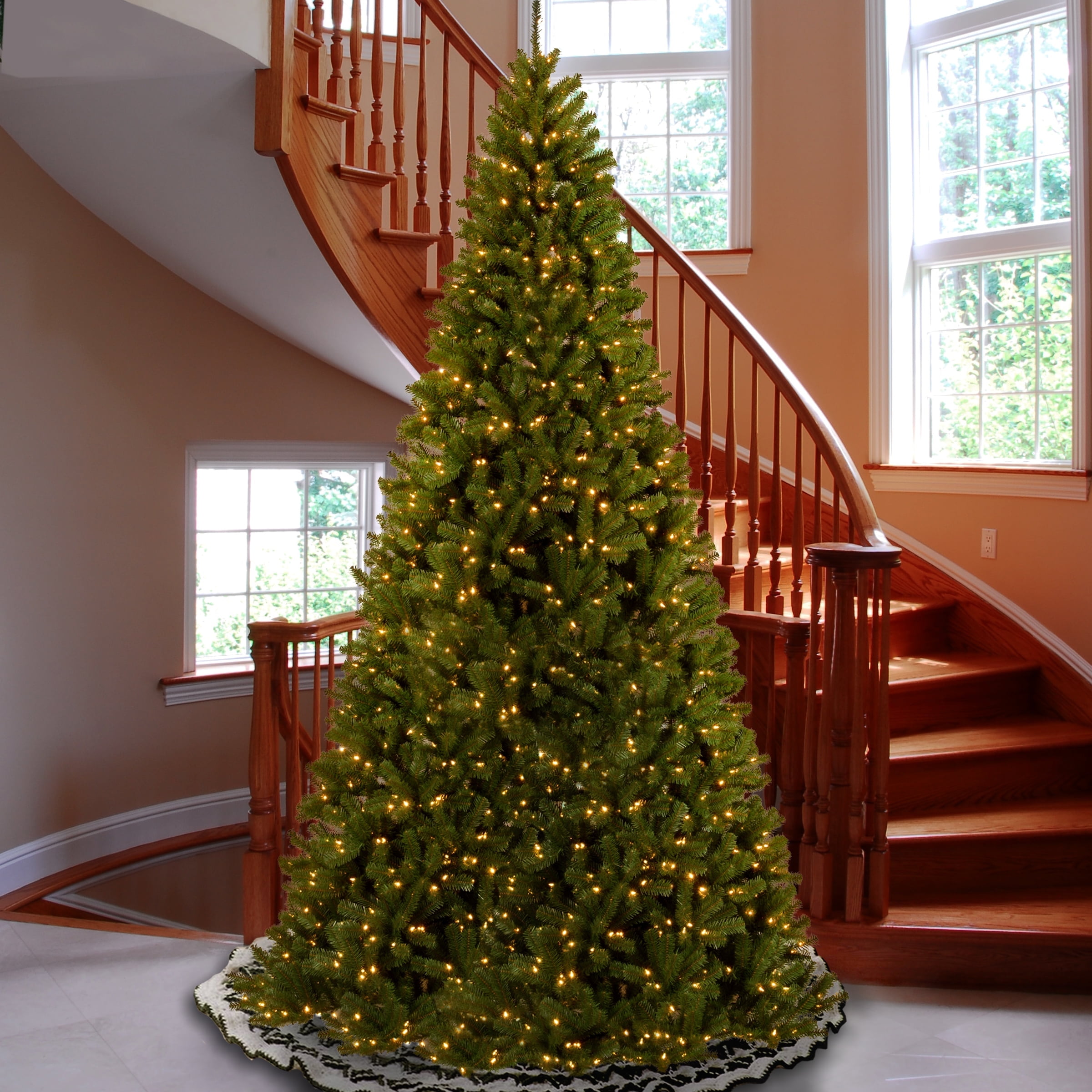 National Tree Company 16 ft. Pre-Lit Artificial North Valley® Spruce ...