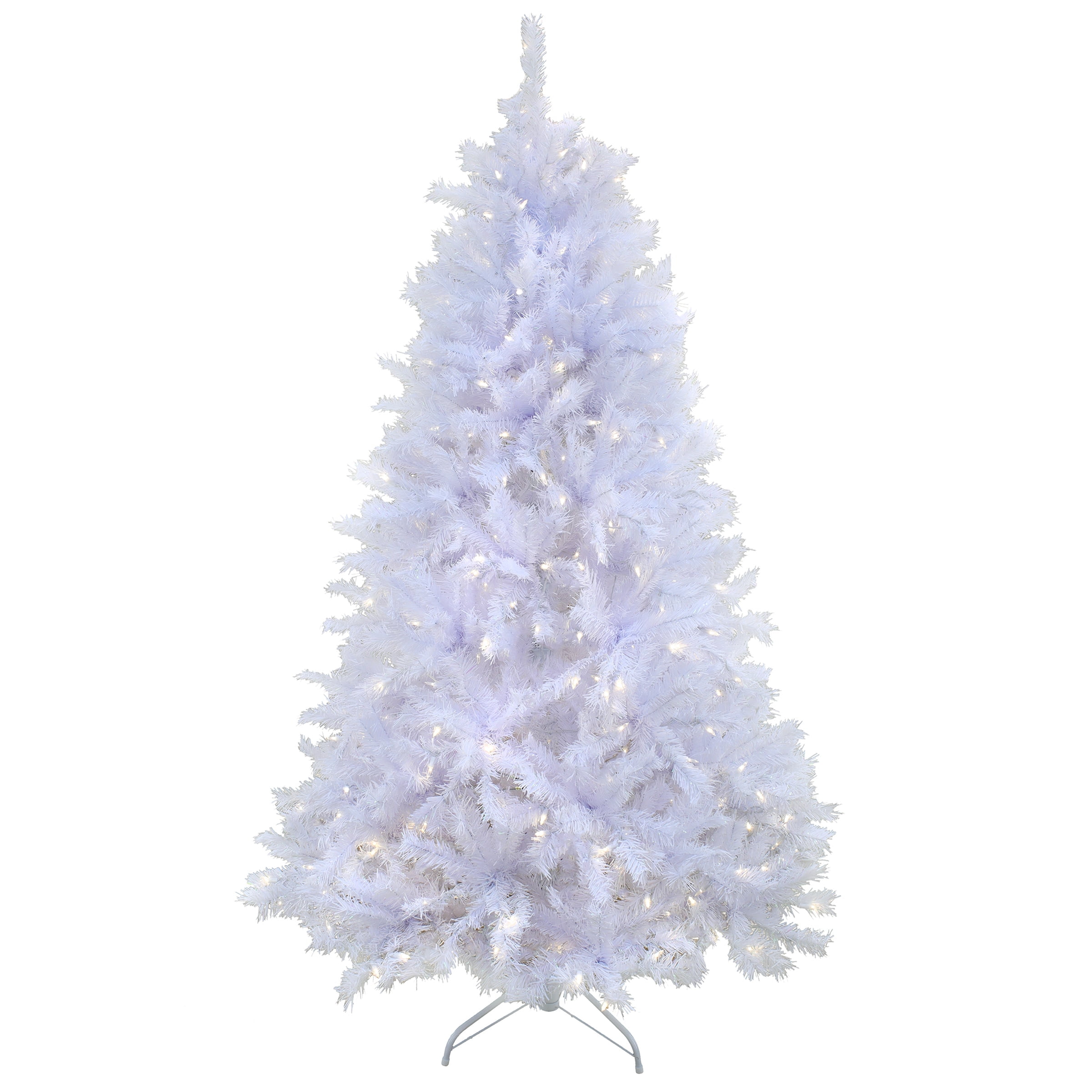 National Tree Company Pre-Lit Artificial Christmas Tree, White ...