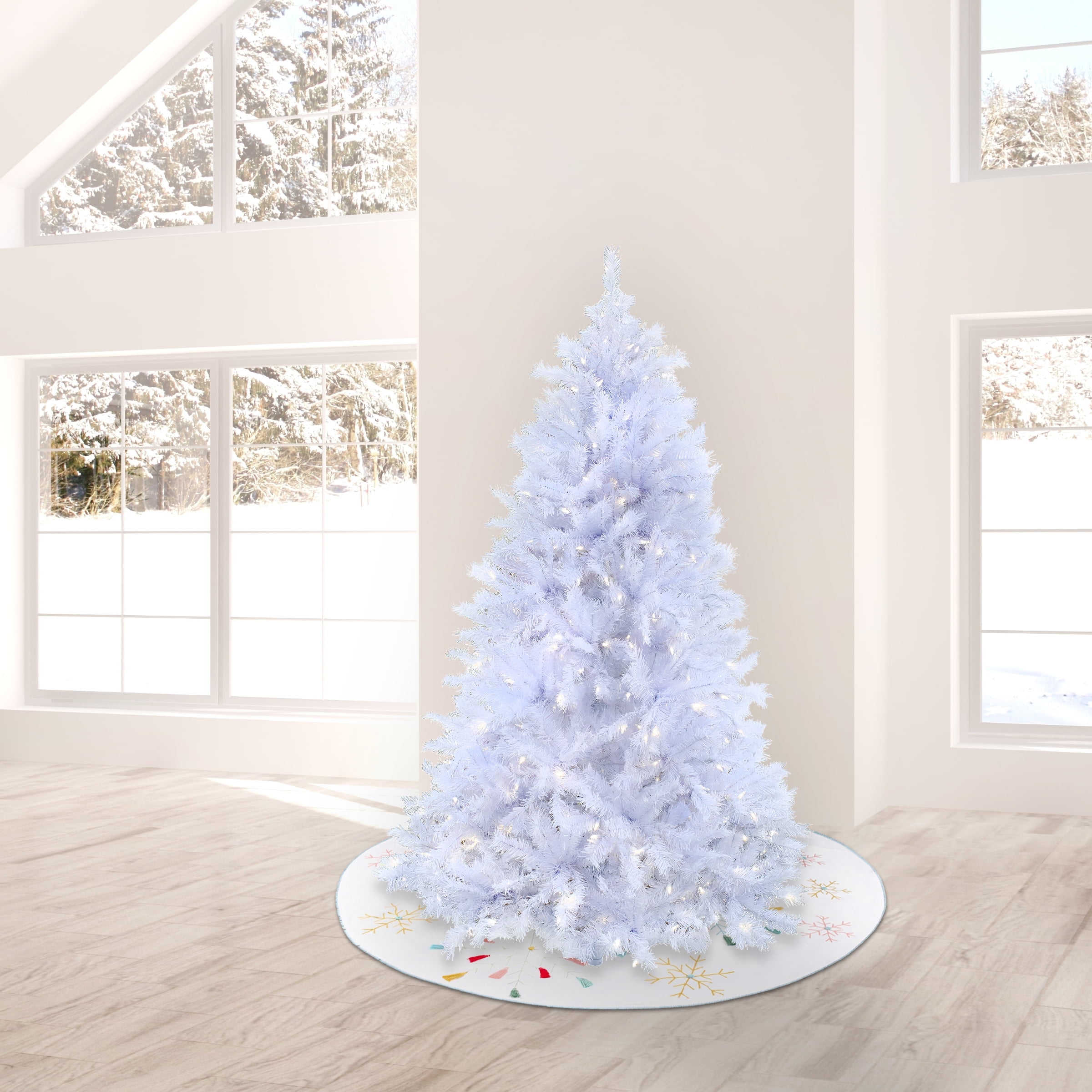 National Tree Company 9 ft. Pre-Lit Artificial Millville, Christmas ...