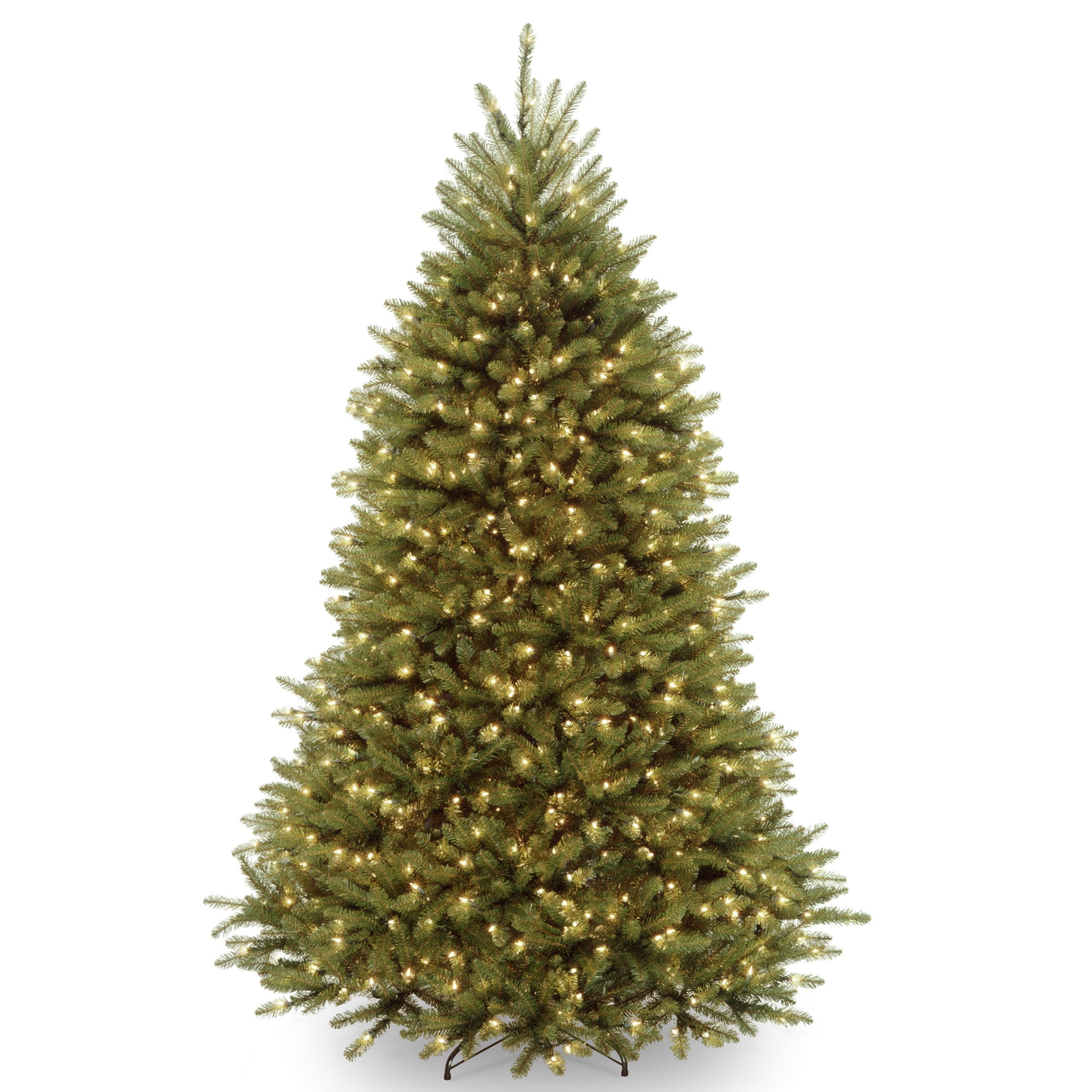 National Tree Co. 7.5ft Pre-Lit Full Artificial Christmas Tree, White ...