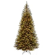 VEIKOUS 8ft Pre-Lit Slim Pencil Christmas Tree, Outdoor Decor with 350 ...