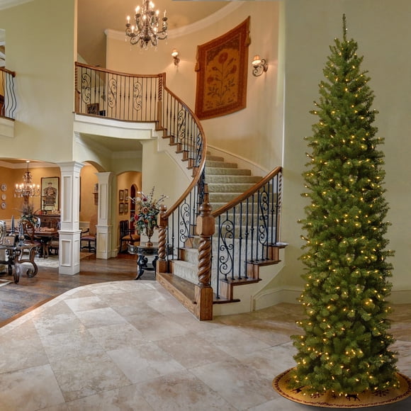 9 Ft Slim Christmas Tree Pre Lit