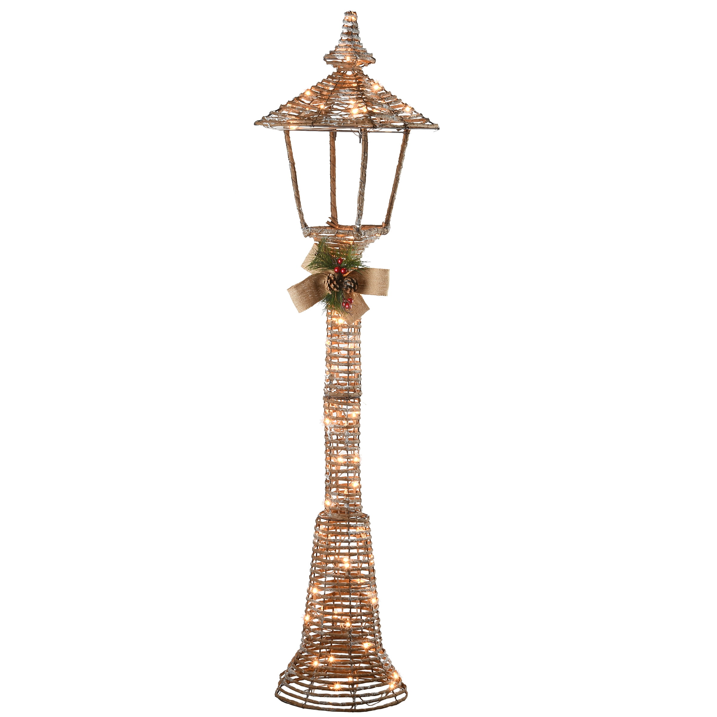 "National Tree Company 60"" Pre-Lit Champagne Vine Lamppost for ...