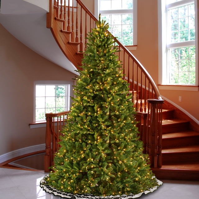 National Tree Company 9 ft. Pre-Lit Feel Real® Artificial Tiffany Fir ...