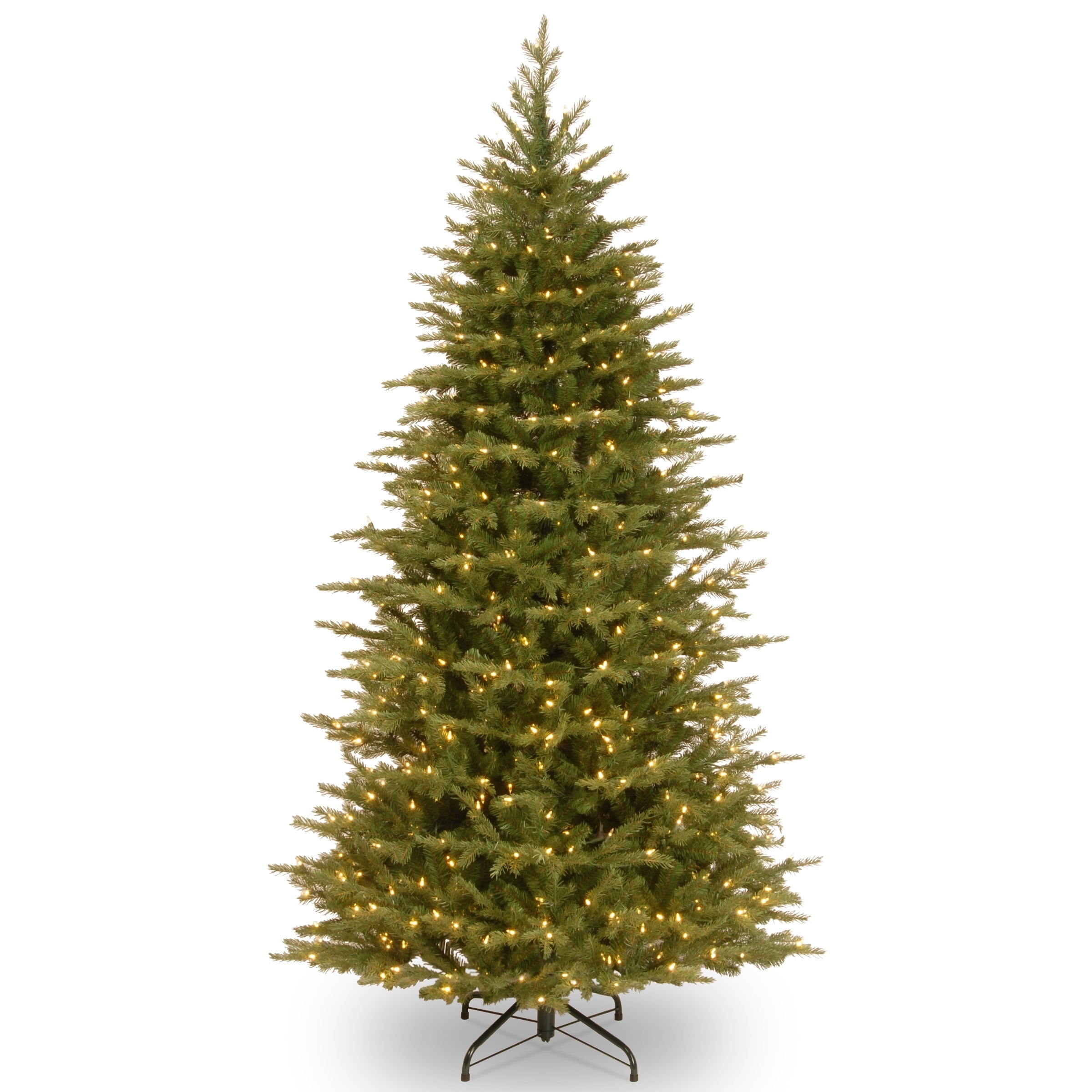 National Tree Company 6.5 ft. Pre-Lit Feel Real® Artificial Slim ...