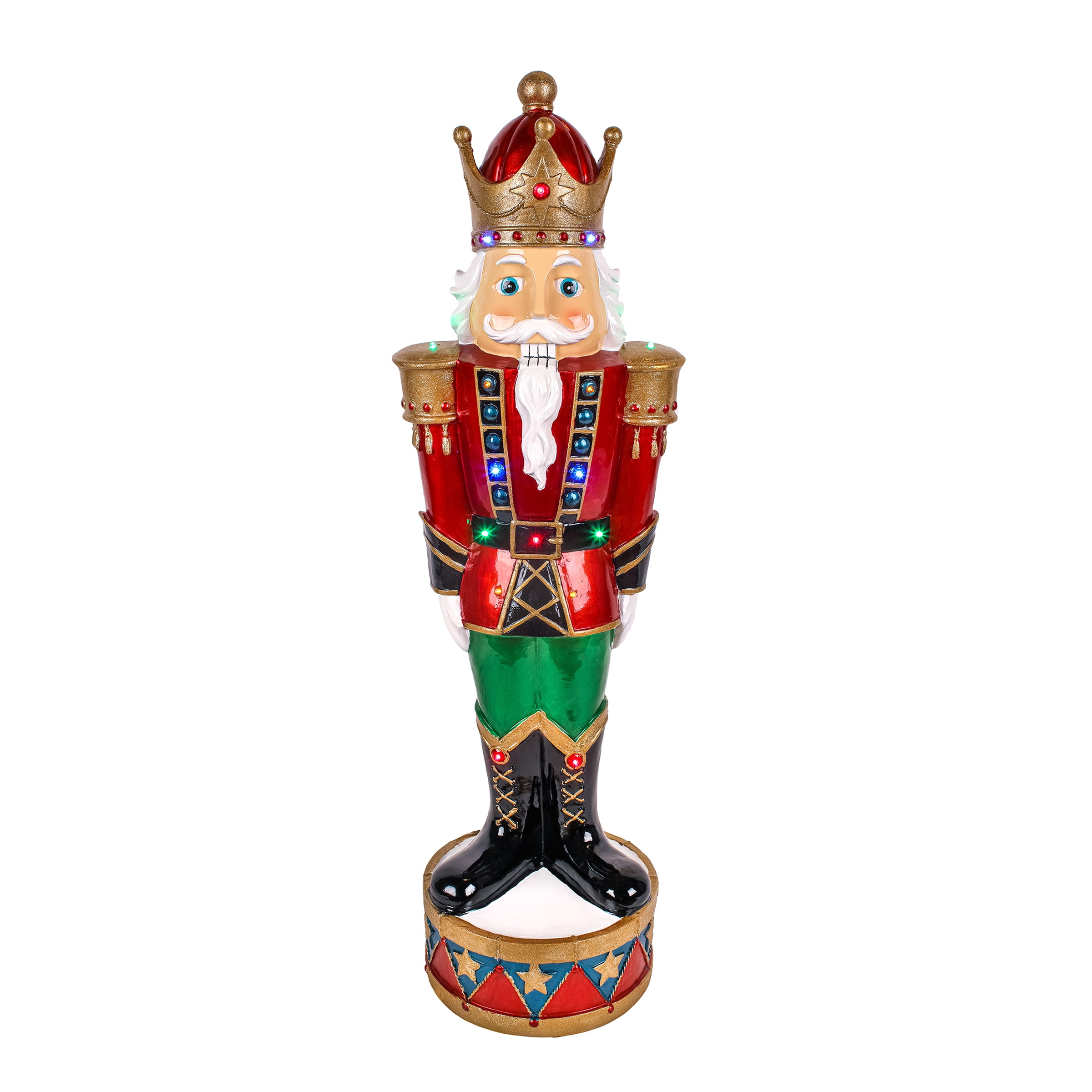 National Tree Co. 36'' Pre-Lit Nutcracker Christmas Decor, Multicolor ...