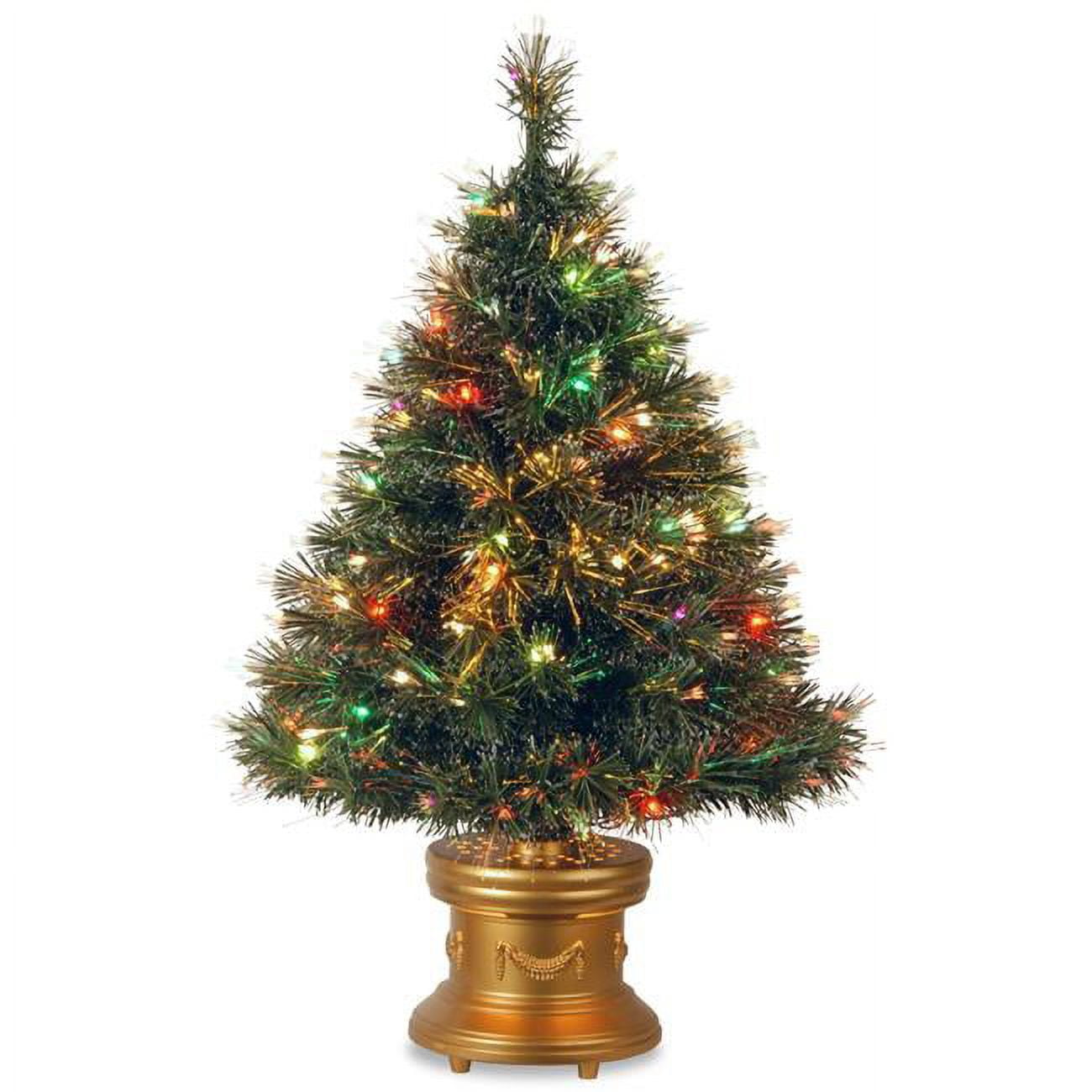 National Tree SZIX7-102L-36-1 36 in. Fiber Optic Ice Tree with ...