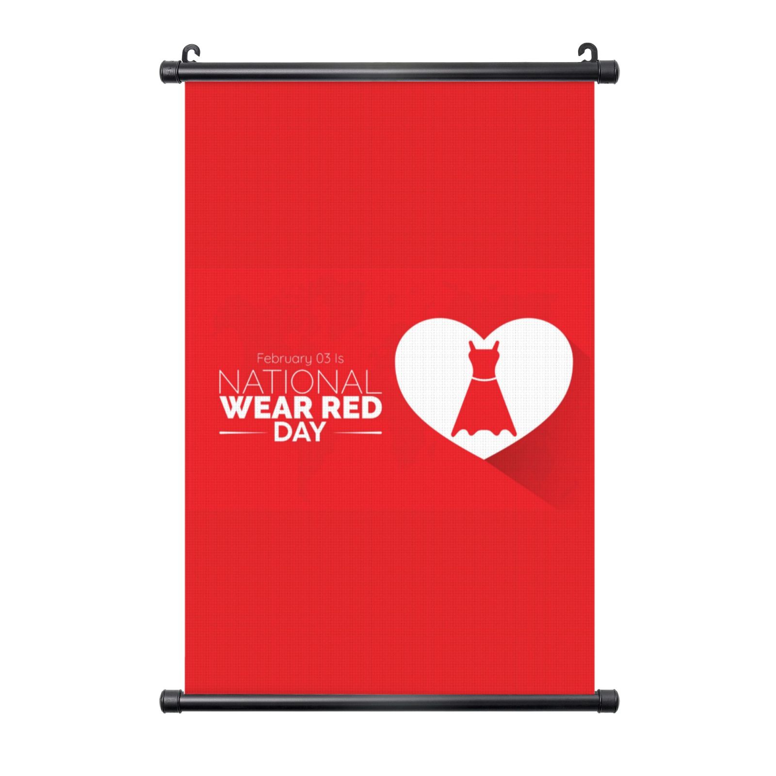 National Wear Red Day Poster Wall Art Banner Backdrop Prints Posters ...
