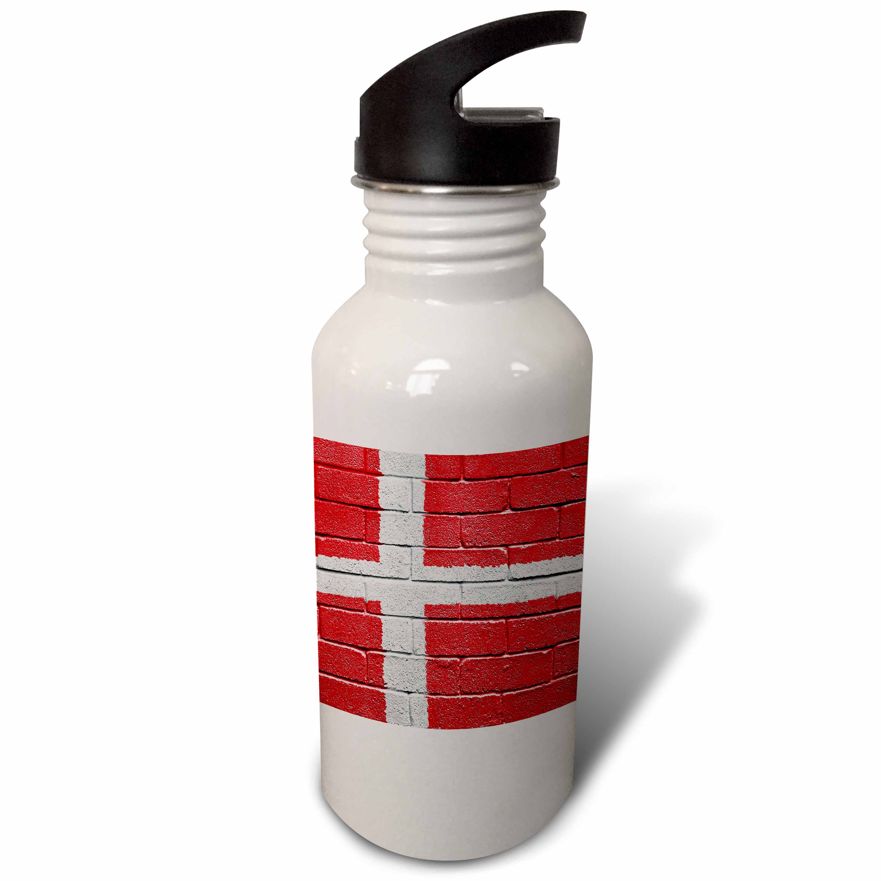 National flag of Denmark painted onto a brick wall Danish 21 oz Sports ...
