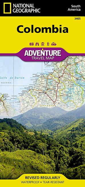 National geographic adventure travel maps: colombia adventure travel ...