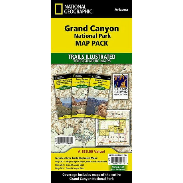National geographic trails illustrated map: grand canyon national park ...