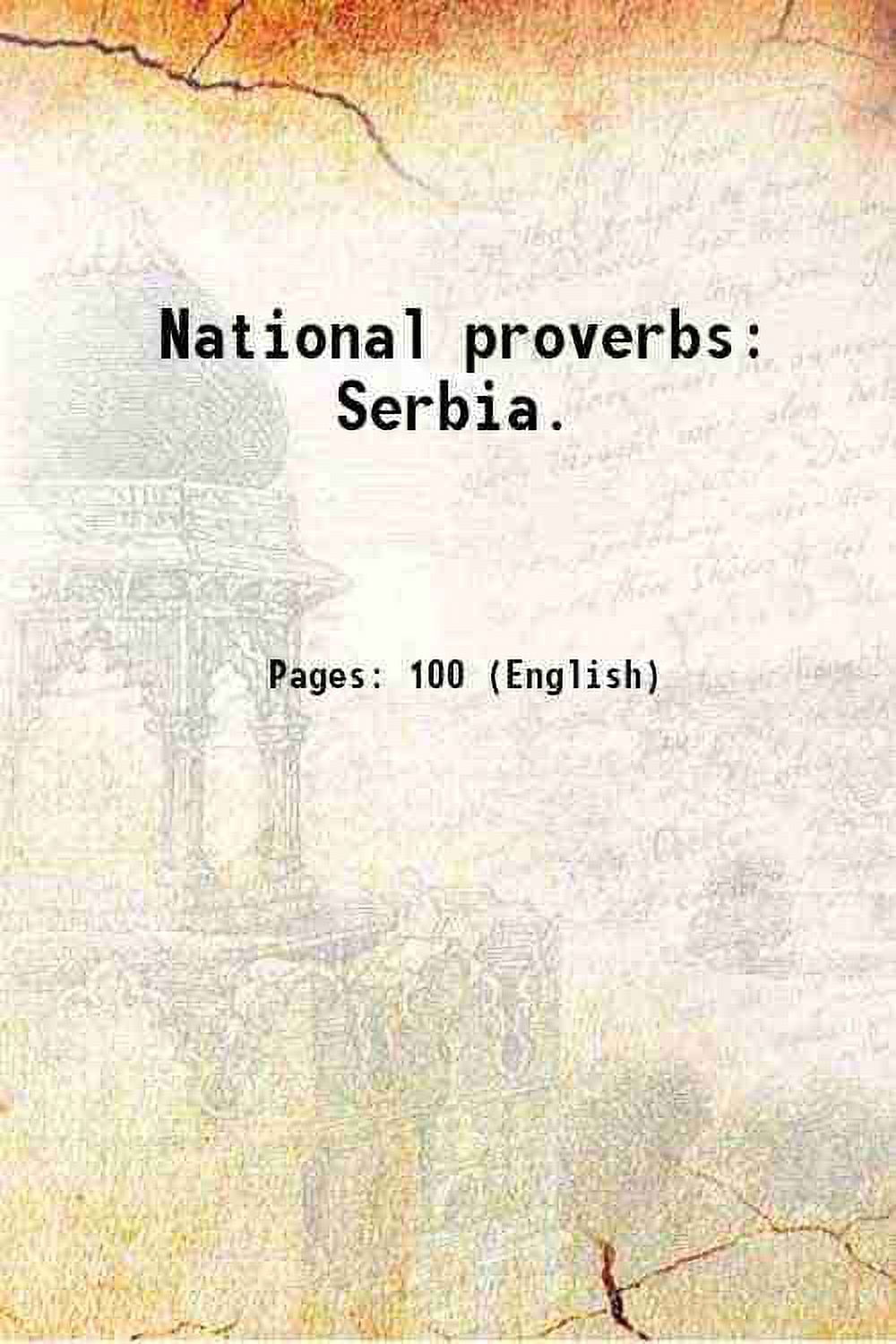 National proverbs: Serbia. 1915 [Hardcover] - Walmart.com