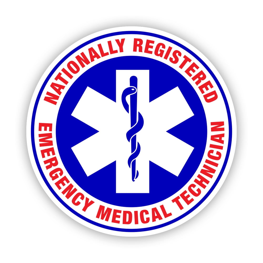 Nationally Registered EMT Medical Technician Sticker Decal - Self ...