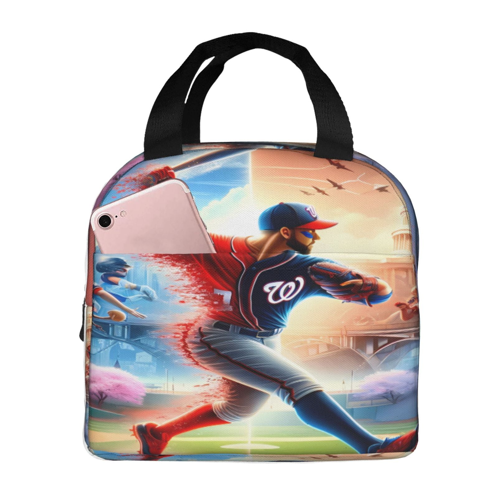 Nationals Baseball Team Campus Insulated Lunch Bag, Leak-Proof Lunch ...