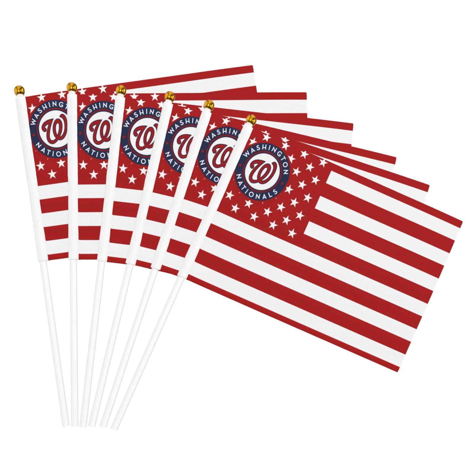 Nationals Baseball Team Custom Double Sided Hand Waving Flag Multi-Pack ...
