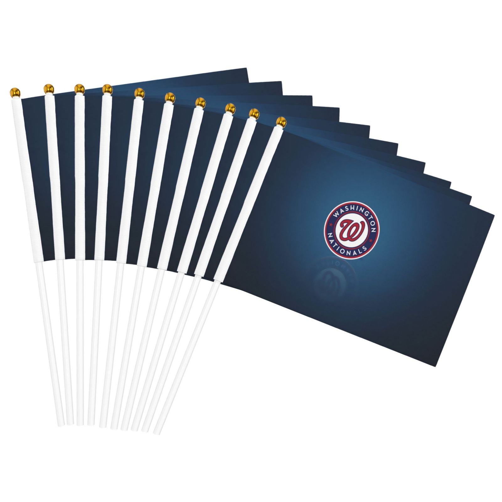 Nationals Baseball Team Custom Double Sided Hand Waving Flag Multi-Pack ...