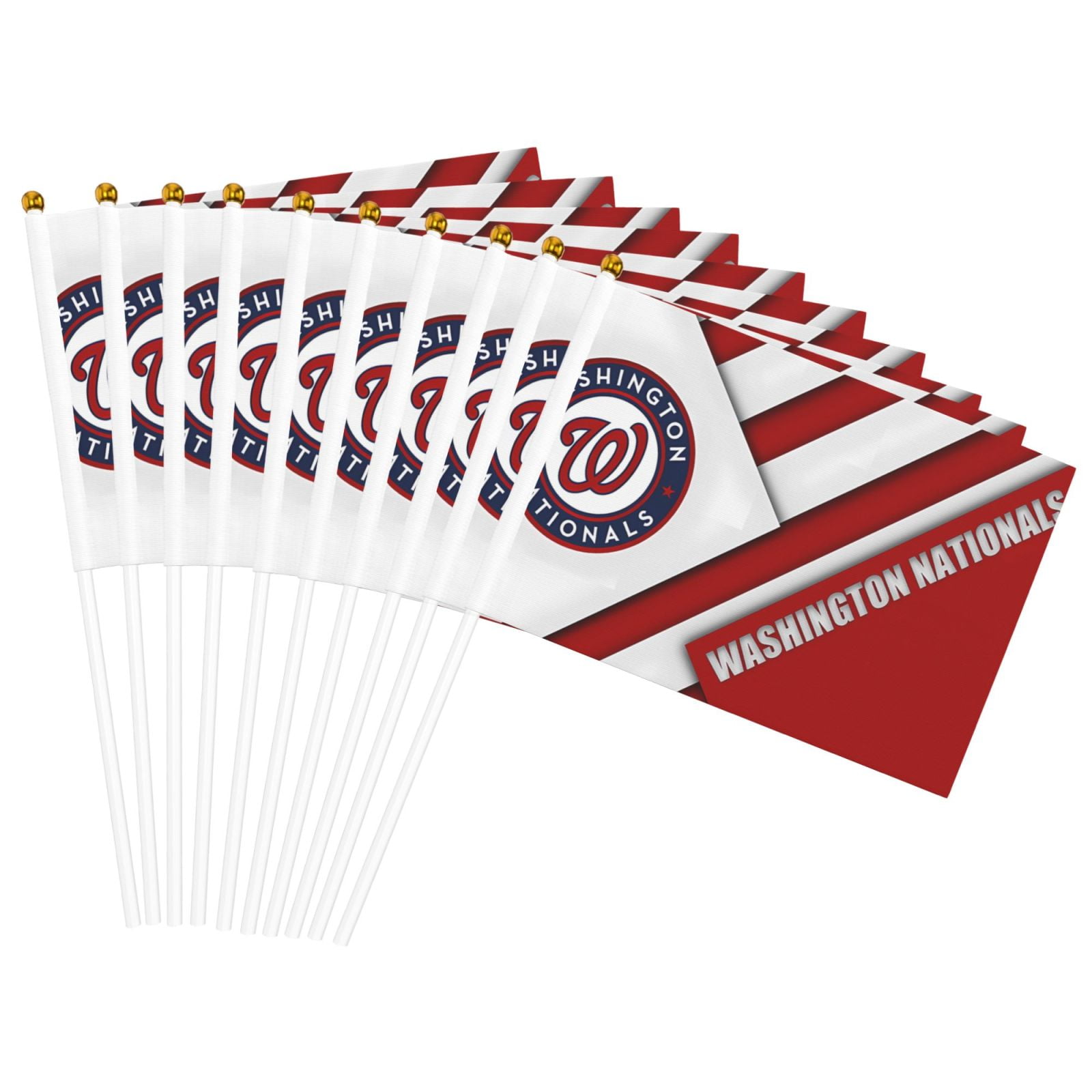 Nationals Baseball Team Custom Double Sided Hand Waving Flag Multi-Pack ...