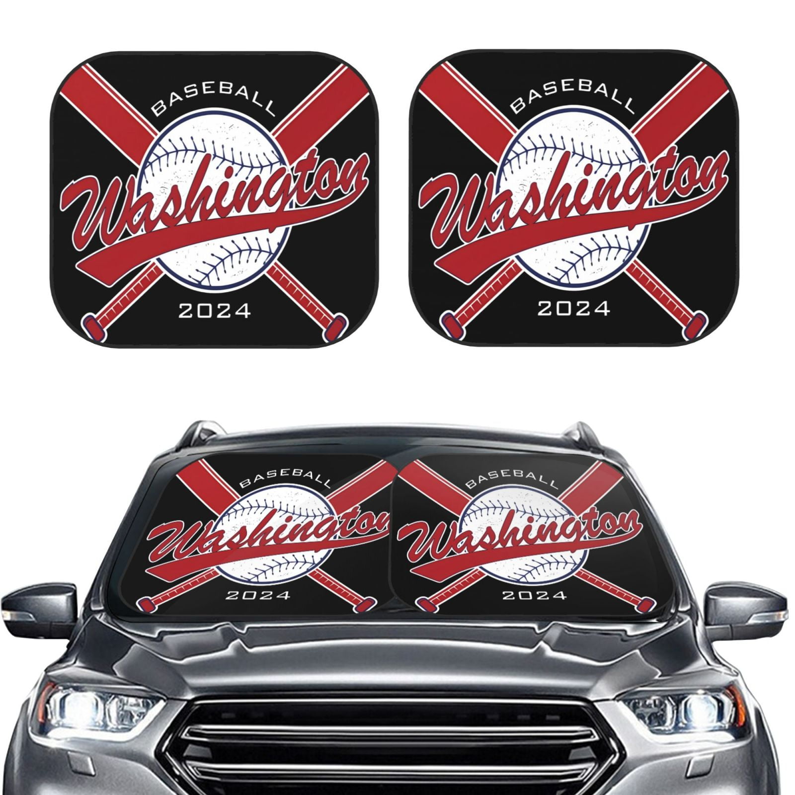 Nationals Car Windshield Sun Shade Foldable Front Windshield Shade for ...