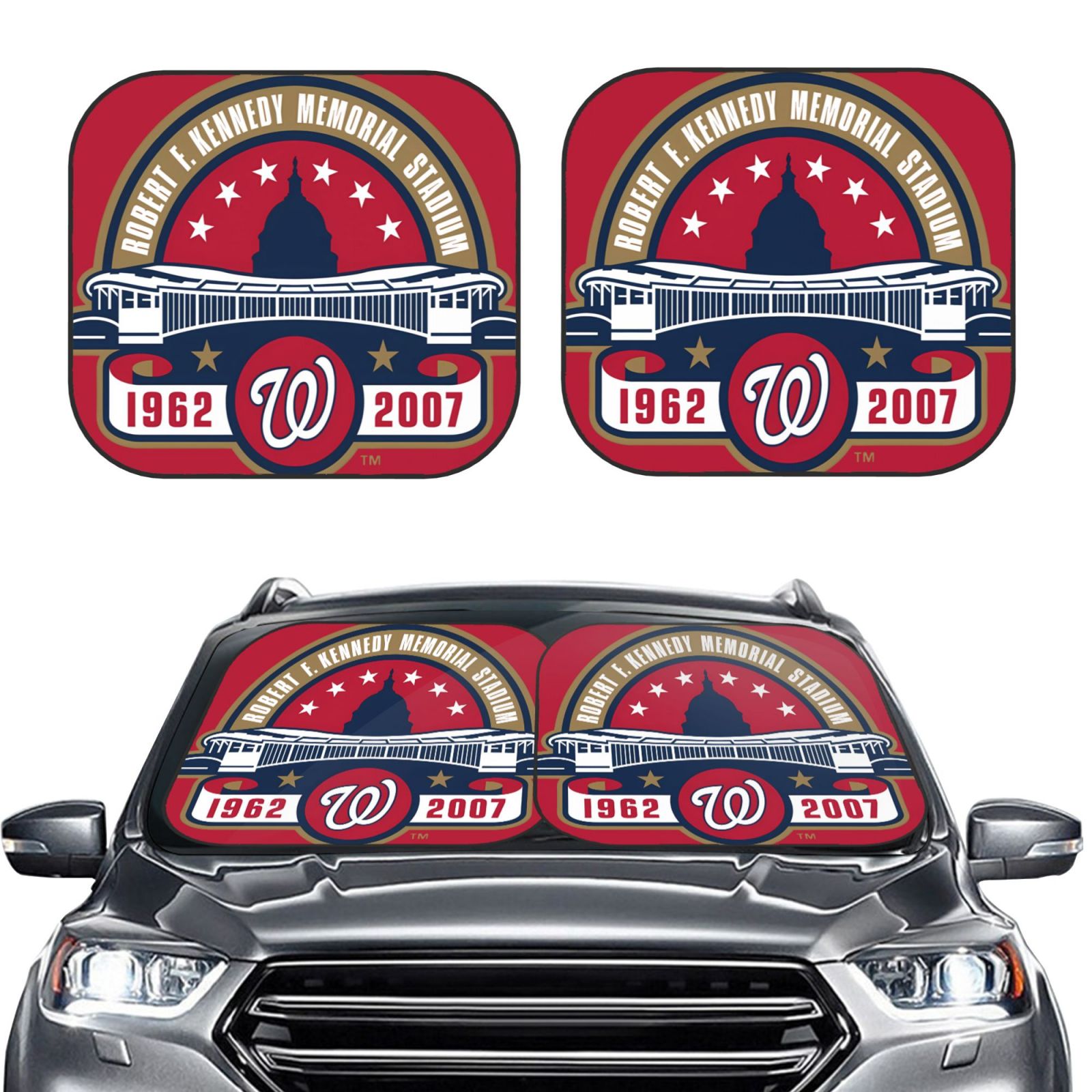 Nationals Car Windshield Sun Shade Foldable Front Windshield Shade for ...