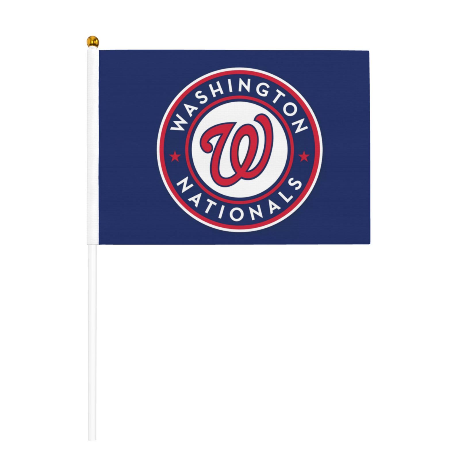 Nationals Logo Printing Handheld Flag 10 Piece 5.5x8.2in Double Sided ...